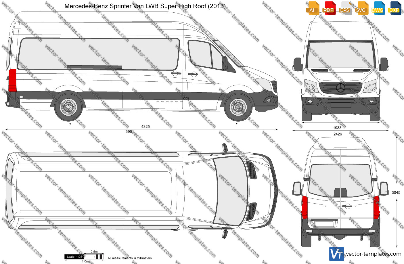 Sprinter Van Wrap Template