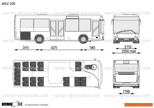 Templates - Buses - MAZ - MAZ 206